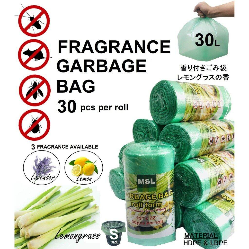 Plastik Sampah Garbage Bag Plastic Rubbish Trash Wangi Lavender Lemon ...