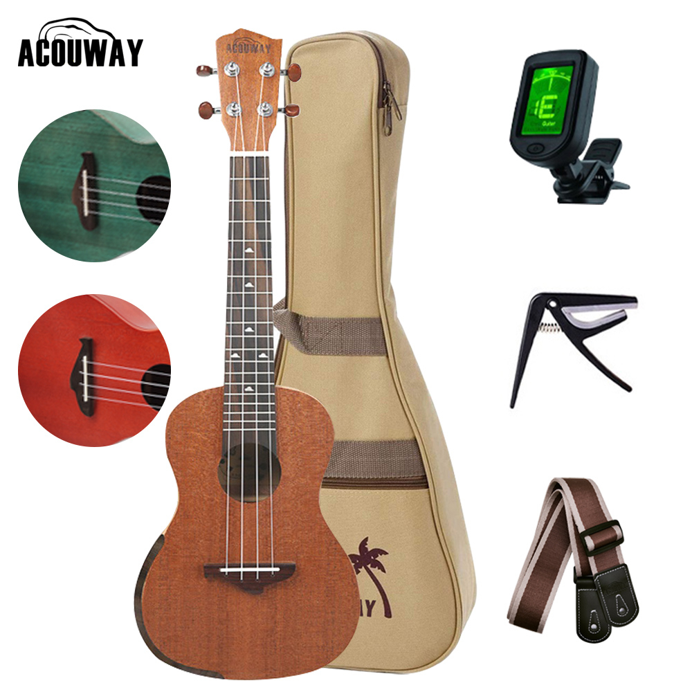 Acouway Ukulele ukelele 21" 24" 26" electric Concert/soprano/tenor ...