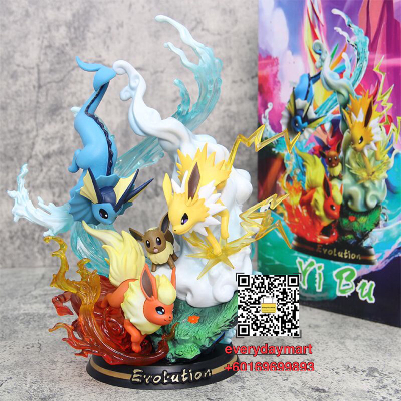 POKÉMON🔥EEVEE EVOLUTION ILLUMINATED🔥ACTION FIGURE TOYS STATUES💥宝可梦伊布进化链 ...