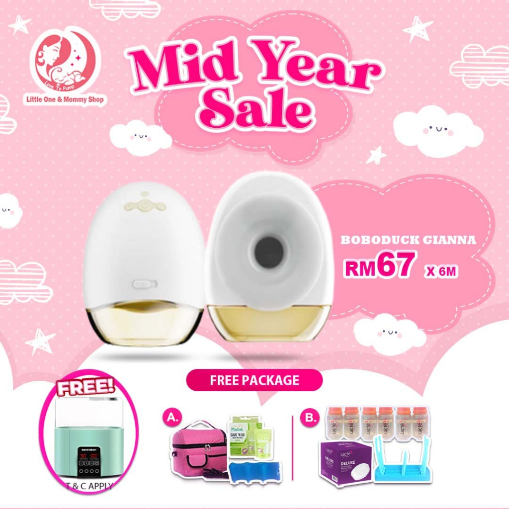 Boboduck Gianna Handsfree Breastpump | Shopee Malaysia