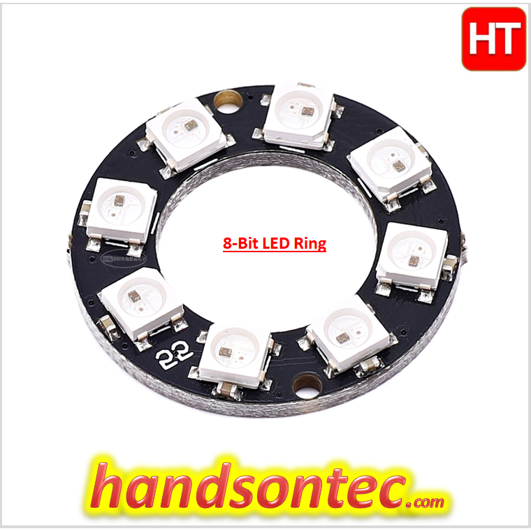 WS2812B 8-Bit RGB Neopixel LED Ring | Shopee Malaysia