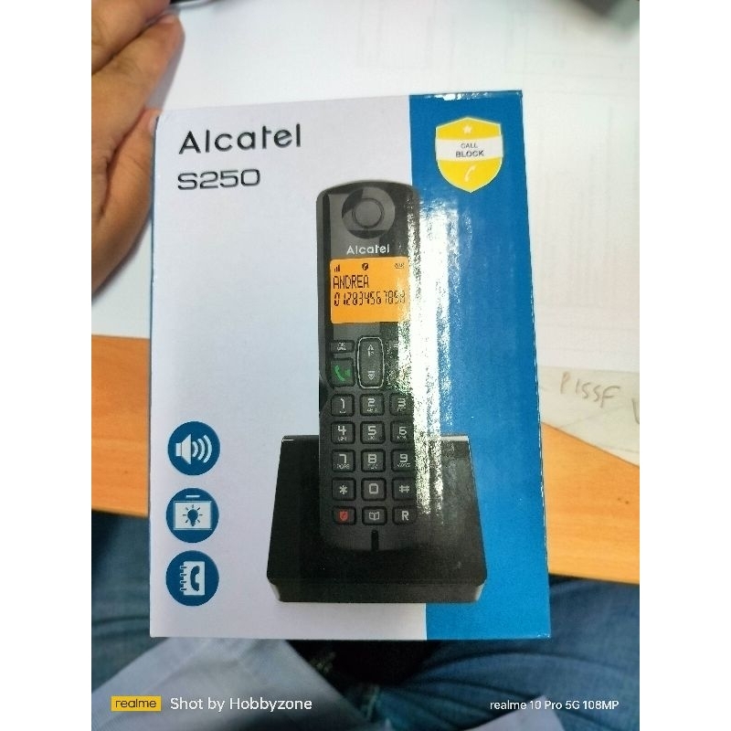 Alcatel Dect Phone S250 Digital Cordless Caller ID Telephone TM Unifi ...