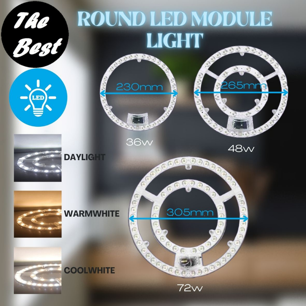 36W / 48W / 72W ROUND LED MODULE LIGHT MAGNETIC CEILING LIGHT LAMP (DL ...