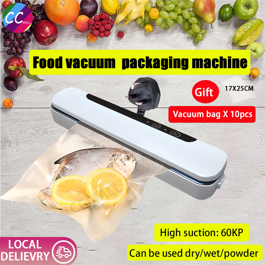 CCMALL Food vacuum packaging machine household automatic vacuum sealing machine small plastic ...
