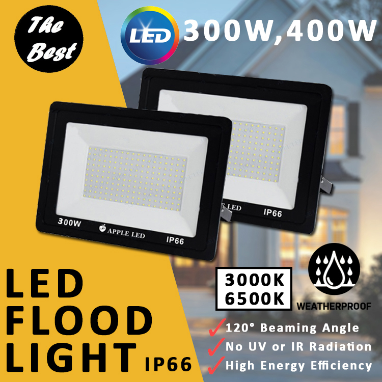 LED SPOTLIGHT 300W 400W FLOOD LIGHT OUTDOOR LIGHT DAYLIGHT / WARMWHITE ...