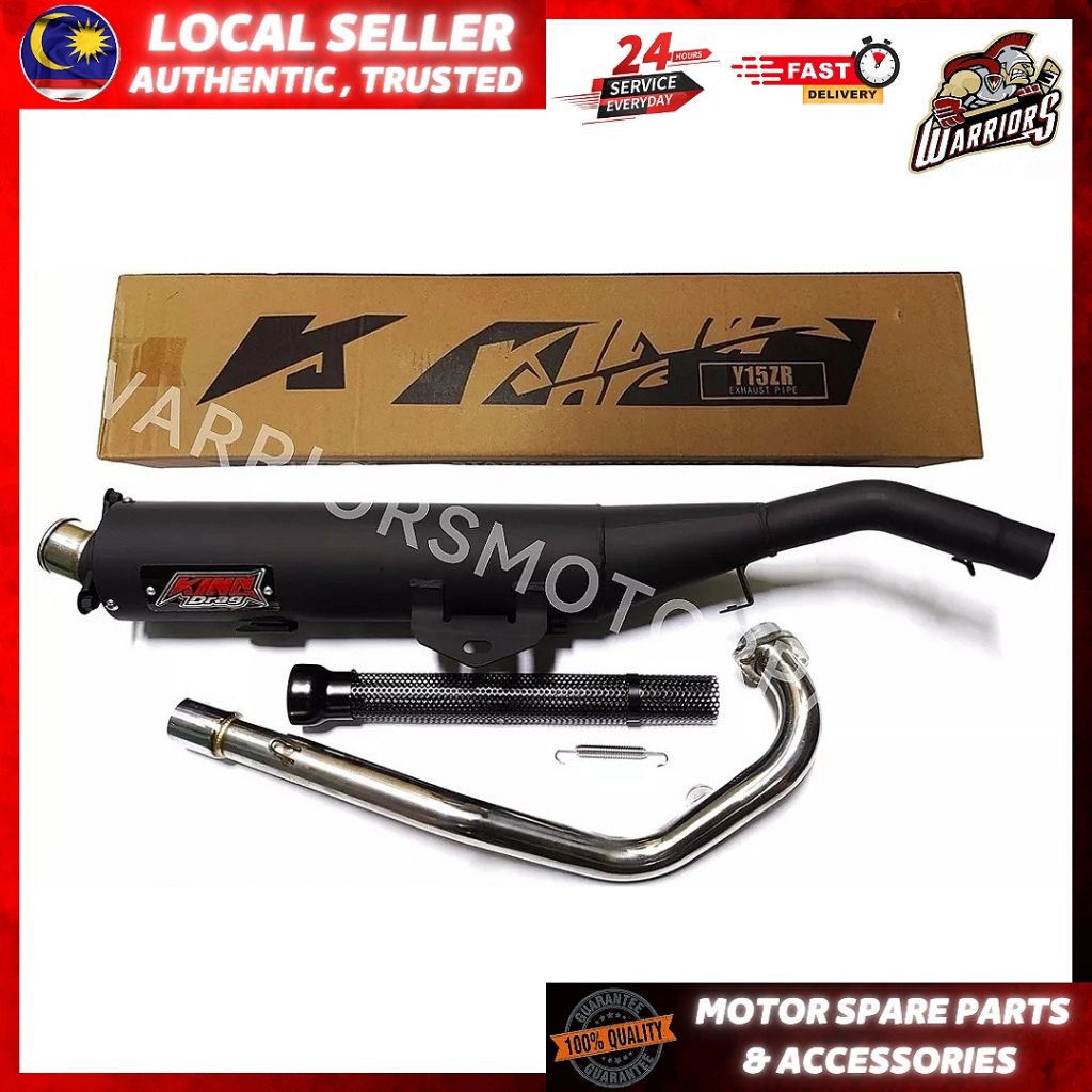 [KING DRAG] YAMAHA Y15ZR V1-V2 STANDARD RACING EXHAUST EKZOS (32MM ...
