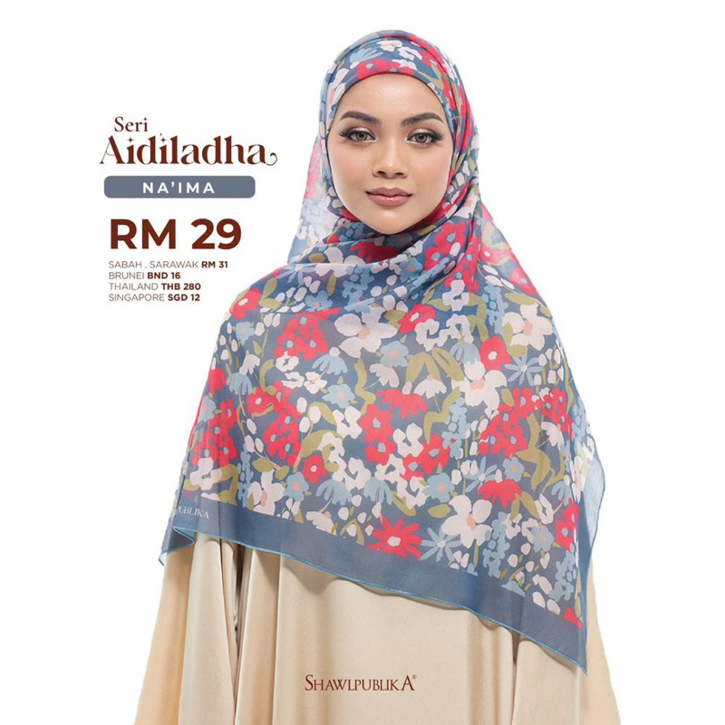 Shawlpublika: Seri Aidiladha (NAIMA) | Shopee Malaysia