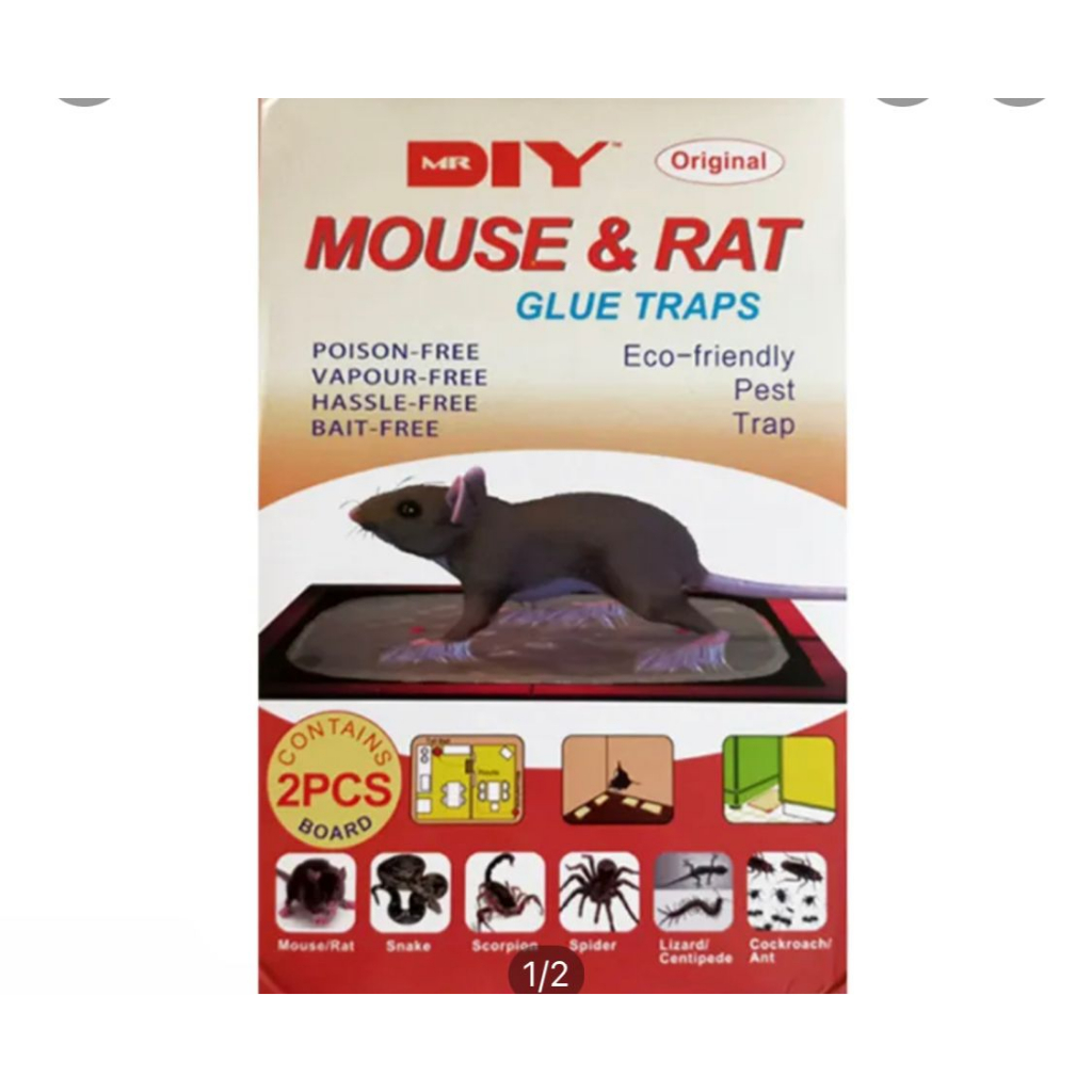 PERANGKAP GAM TIKUS/MOUSE & RAT GLUE TRAP (Mr.diy) 2pcs | Shopee Malaysia