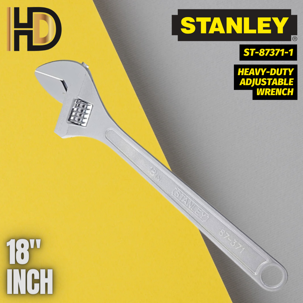 STANLEY Adjustable Wrench / STANLEY 18" Heavy Duty Adjustable Wrench ...