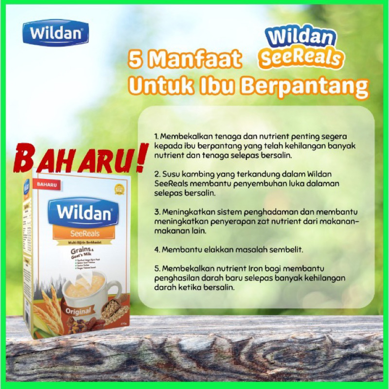 Wildan Seereals 270g x 1 box - Cereal untuk Ibu berpantang | Shopee ...