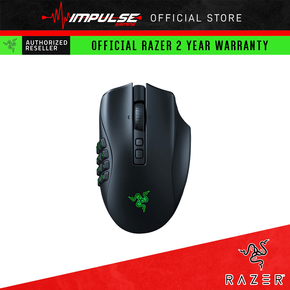 Razer Naga V2 Pro MMO Wireless Gaming Mouse with HyperScroll Pro Wheel ...
