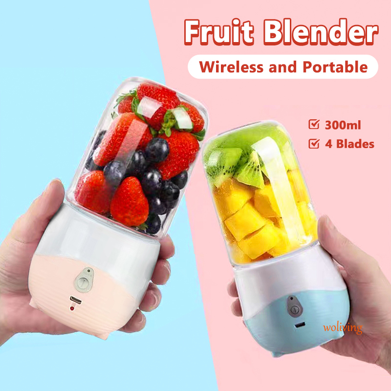 Portable Fruit Juicer Blender Juice Mixer Mini Ice Blender USB Charging ...