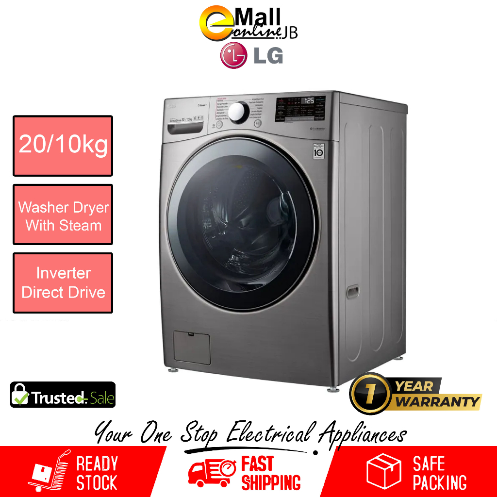 LG F2720RVTV 20/10kg | Front Load Washing Machine with Inverter Direct Drive | Washer | Mesin ...