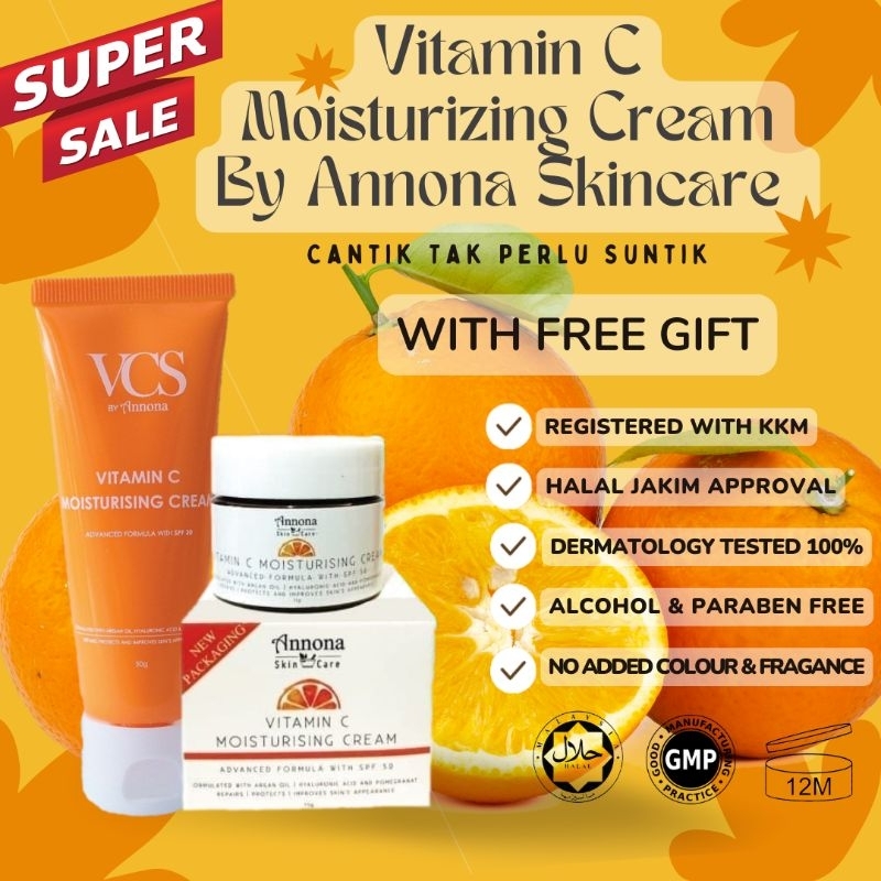 🏆 FACIAL VITAMIN C MOISTURIZING CREAM + SPF 30 (ANNONA SKINCARE ...