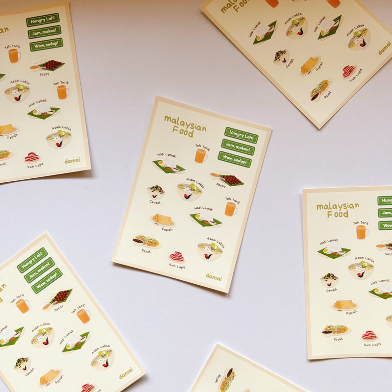 Malaysian Food Sticker Pack | Shopee Malaysia