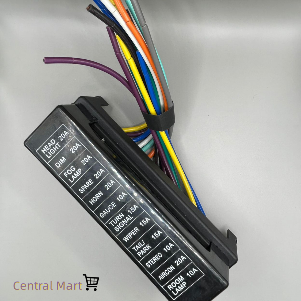 12 Way Plug in Fuse Holder with Block Fuse Box | Shopee Malaysia