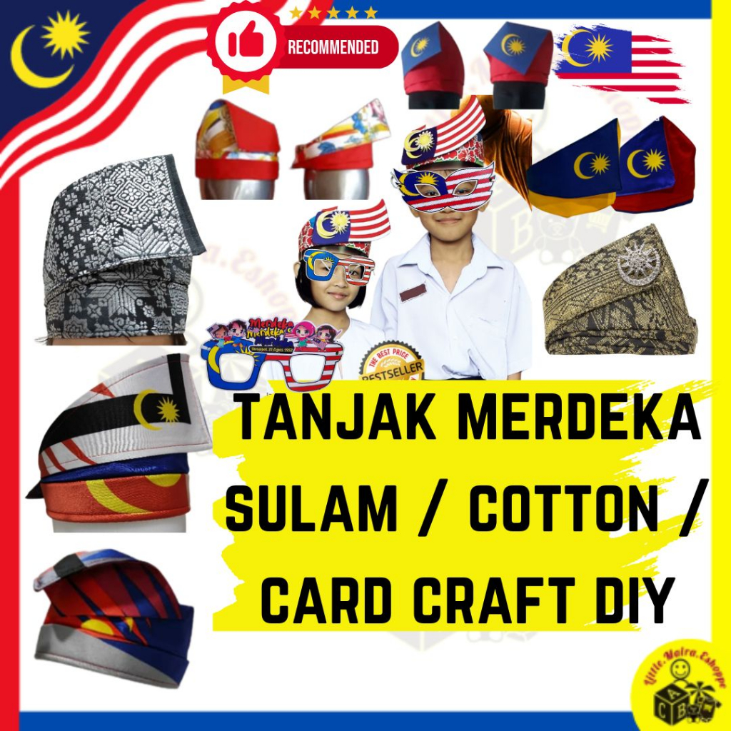 MERDEKA Tengkolok Tanjak Topi Bendera Topeng Mata Patriot Sejati ...