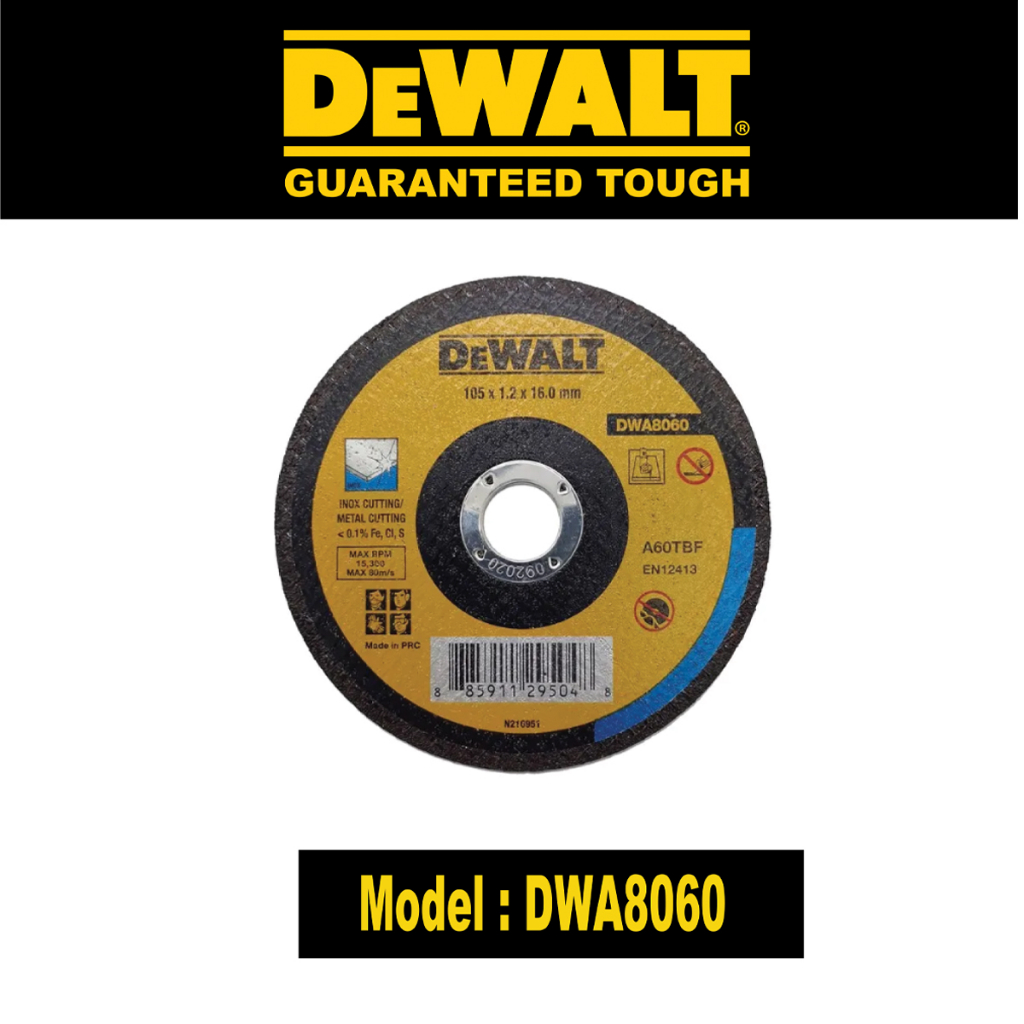 DEWALT Bonded Abrasive Cutting Disc (100mm x 1.2mm x 16mm) DWA8060 ...