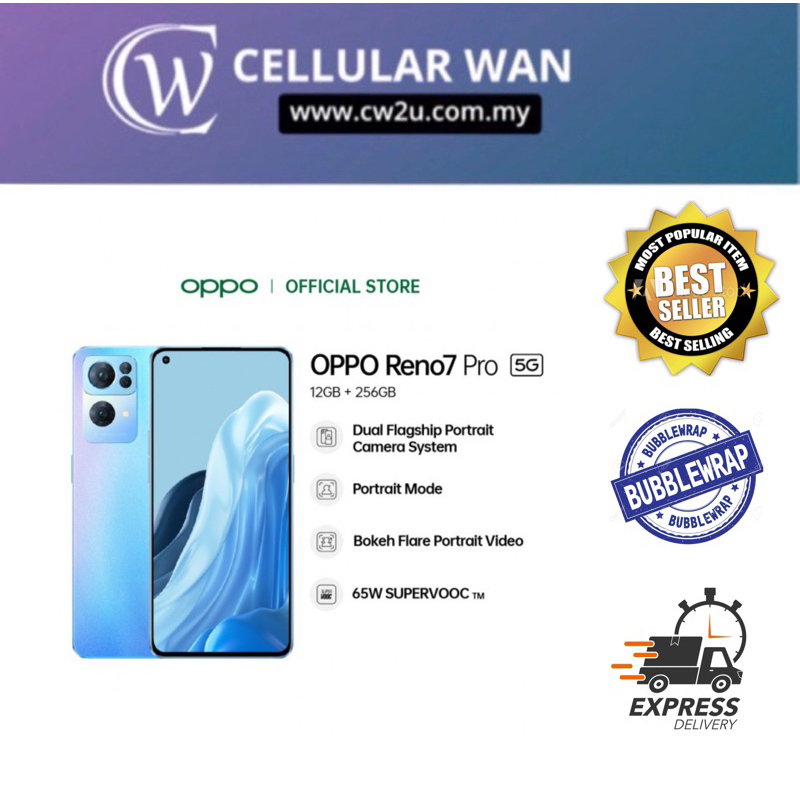 [ MY SET ] OPPO RENO 7 PRO 5G 12/256GB OPPO MALAYSIA SET ( BOKEH FLARE POTRAIT VIDE ) | Shopee ...