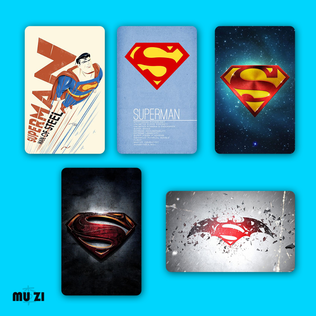 Superman TnG Card STICKER NFC STICKER Waterproof Thick Hard Material ...