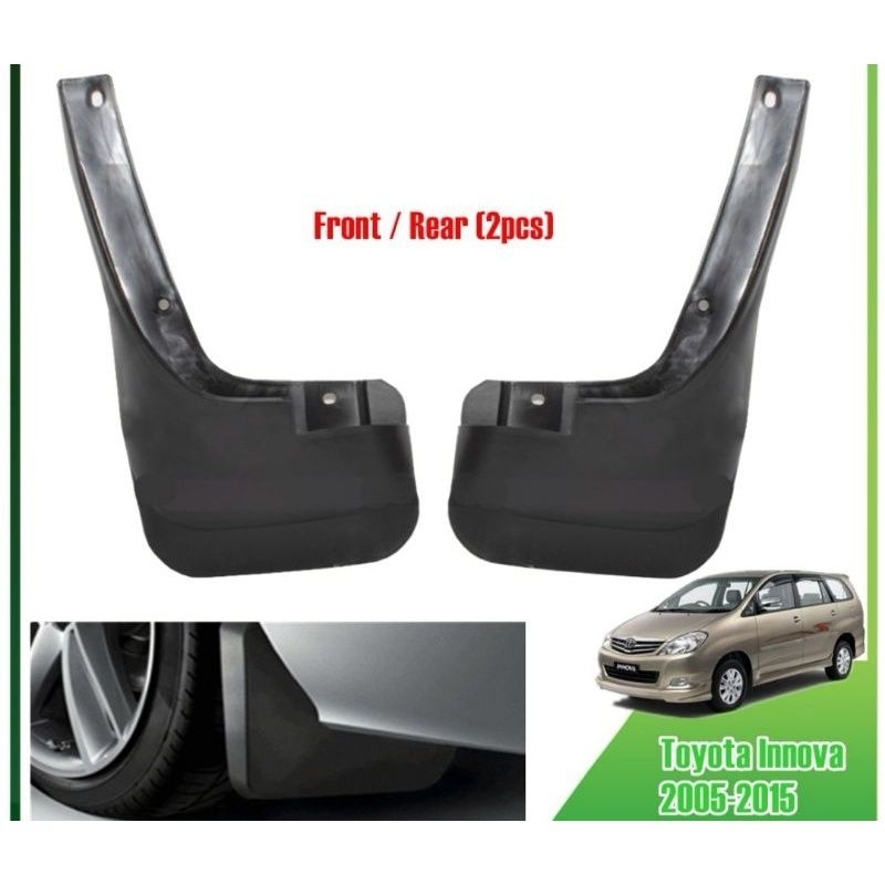 ORIGINAL TOYOTA INNOVA 2005-2015 FRONT REAR SODT RUBBER MUDFLAP MUD ...