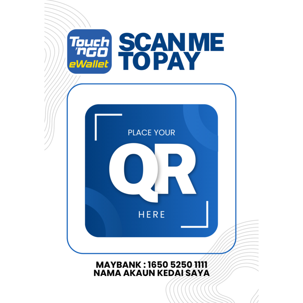 #1 CUSTOMIZED QR Code on ACRYLIC STAND A4 A5 A6 TOUCH&GO MAE DUITNOW soundbox | Shopee Malaysia