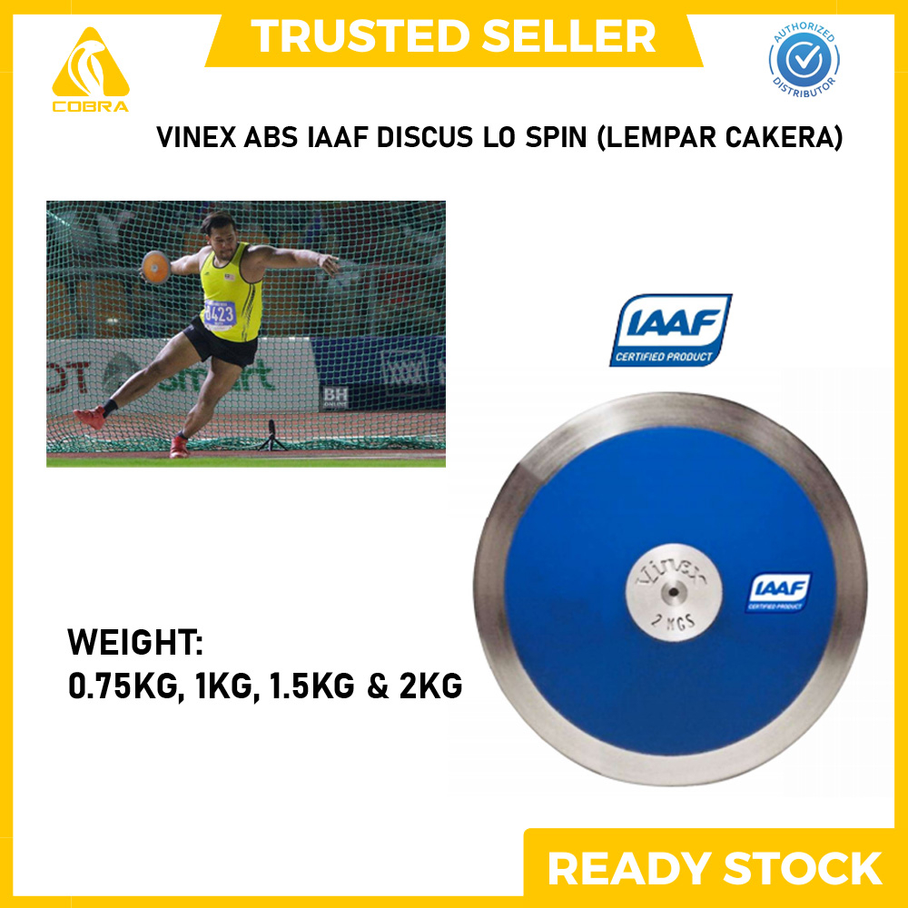 Vinex ABS IAAF Discus LO SPIN (Lempar Cakera) | Shopee Malaysia