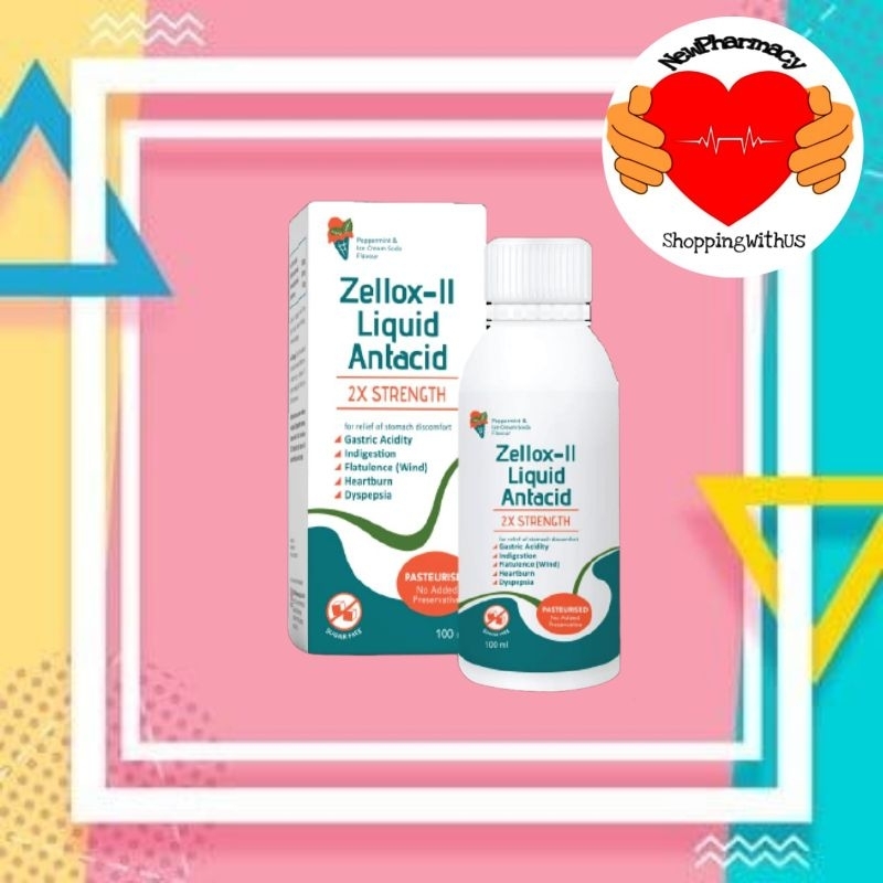 Zellox-II Liquid Antacid 100ml (Exp-08/2026) | Shopee Malaysia