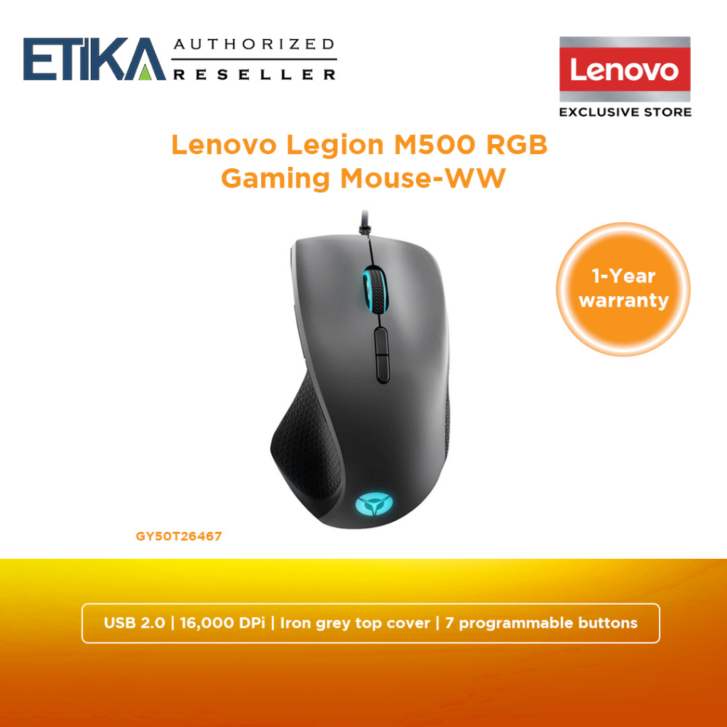 Lenovo Legion M500 RGB Gaming Mouse | Upto 16,000 DPI | GY50T26467 ...