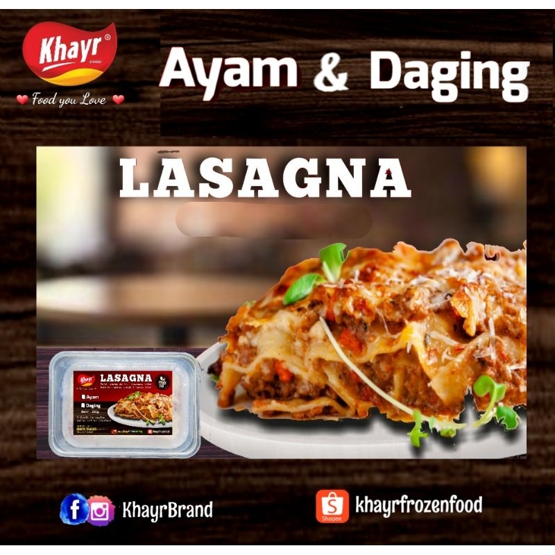 Khayr Lasagna Frozen Beef & Chicken 💥 HOTSALE💥 No MSG | Ready To Eat ...
