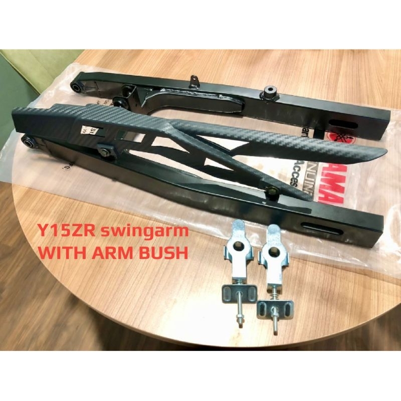 YAMAHA Y15zr SWING ARM STD +2inch Carbon CHAINCOVER SET with bush LC135 ...