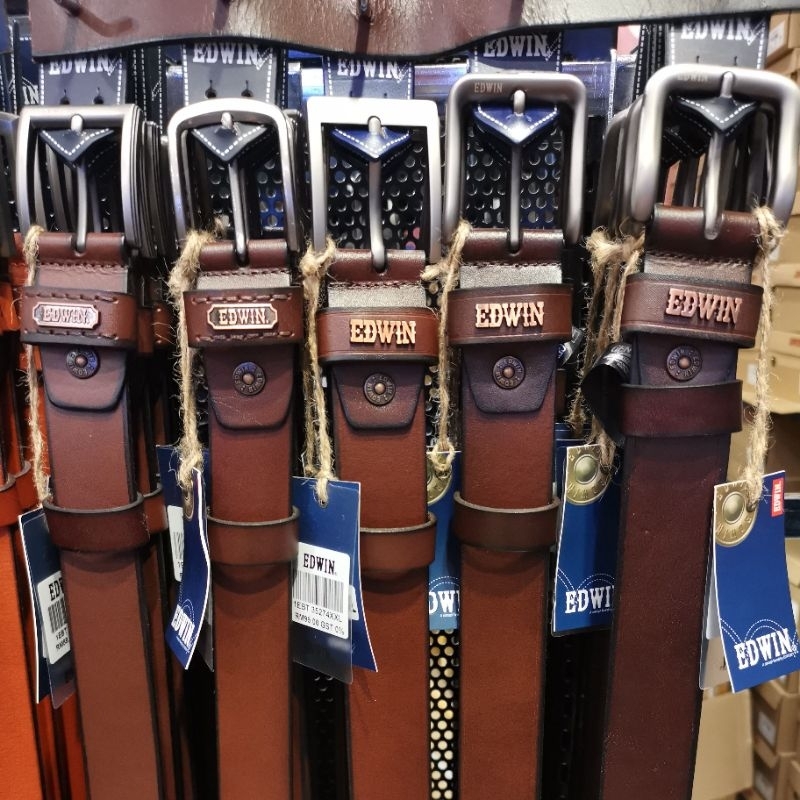 Edwin Original Leather Belt Plus Size ( XXL ) | Shopee Malaysia