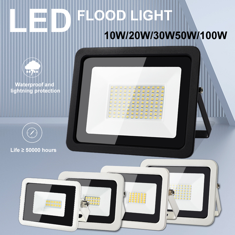 LED floodlight, high brightness projection light, outdoor IP67 ...