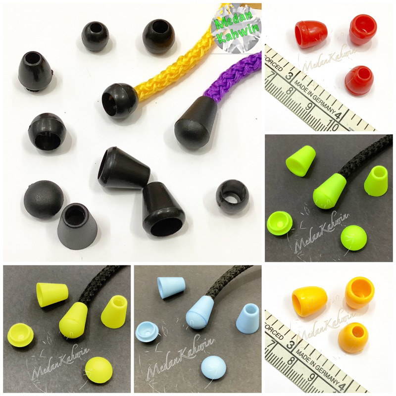 #EX0022 (2pc) Penutup Ekor Tali Bag Cord End Cap @ 25 pilihan | Shopee ...