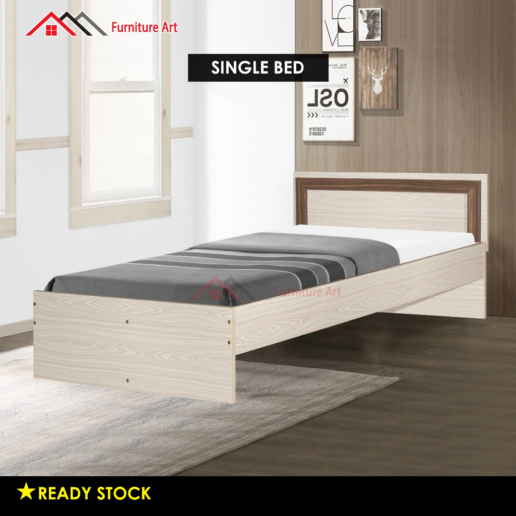 Furniture Art Single Bed Frame/Katil Single/Single Bed/ Katil Budak/Bed ...