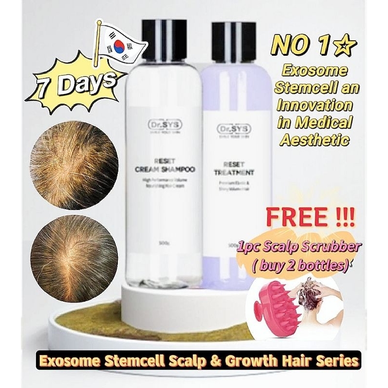 [ready stock] Dr SYS Reset Cream Shampoo & Reset Treatment 500ml Hair Growth Scalp Nutrition ...