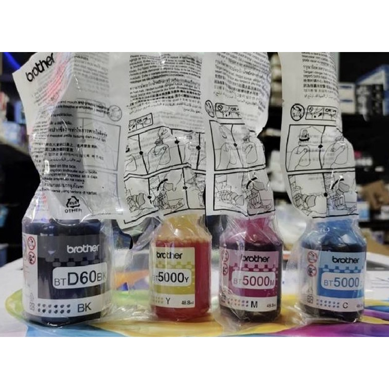 Brother Original BTD60BK + BT5000 Ink Set BTD60 T310 T510W T710W T810W ...