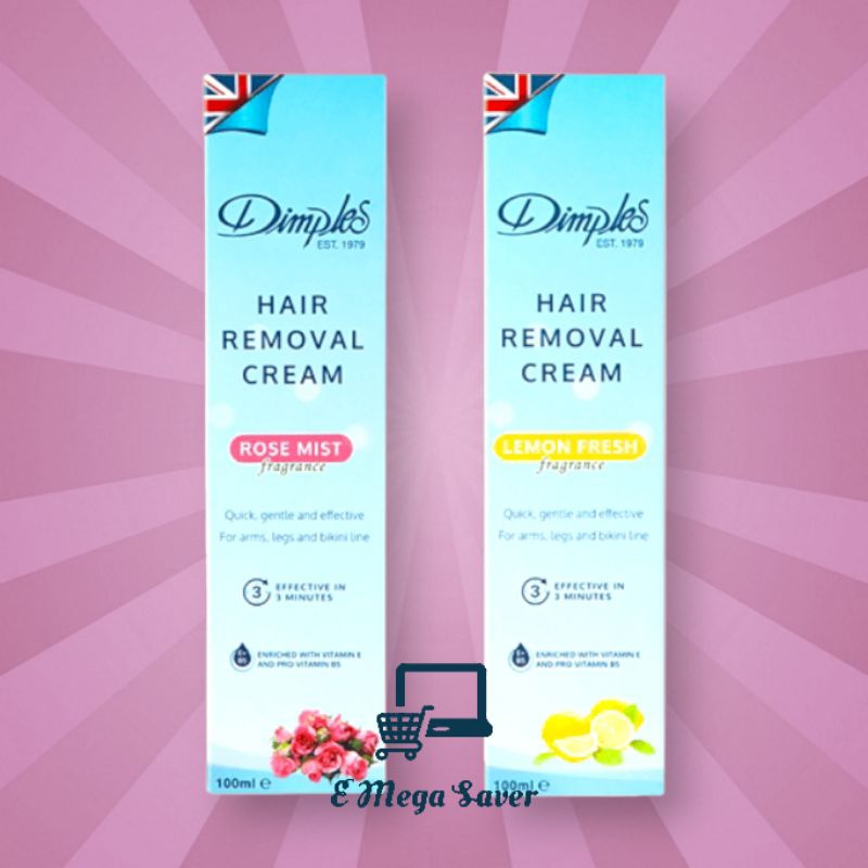 🇬🇧Dimples Hair Remover Cream 100ml (3.38fl oz) | Shopee Malaysia