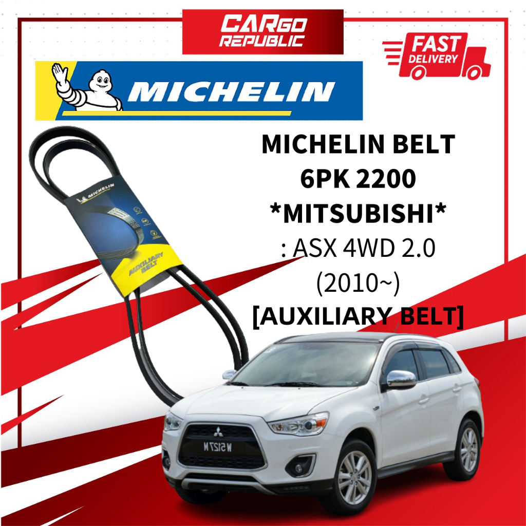Michelin Belt [6PK 2200] Mitsubishi Asx 4WD 2.0 (2010~) Auxiliary Belt ...