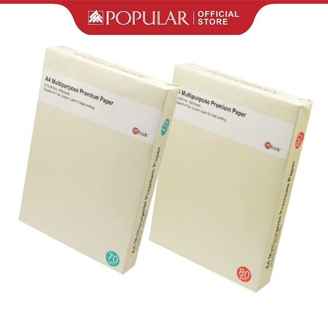 POP BAZIC Copier Paper A4 (70gsm x 80gsm x 450's) | Shopee Malaysia