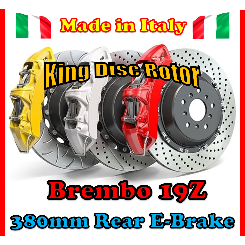 Brembo 19Z Rear 380mm 4pot E-Brake Caliper Made in Italy for All Car ...