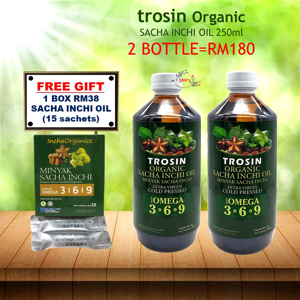 Sacha Inchi Oil 印加果油 250ml FREE GIFT 1 BOX RM38 SACHA INCHI OIL ...