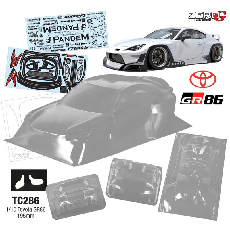 TeamC Racing Team C TC286 1/10 Toyota GR86 TC932 TC933 TC934 Cusco ...