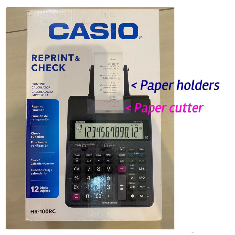 ORIGINAL spare parts for CASIO HR100RC original Paper holders original ...
