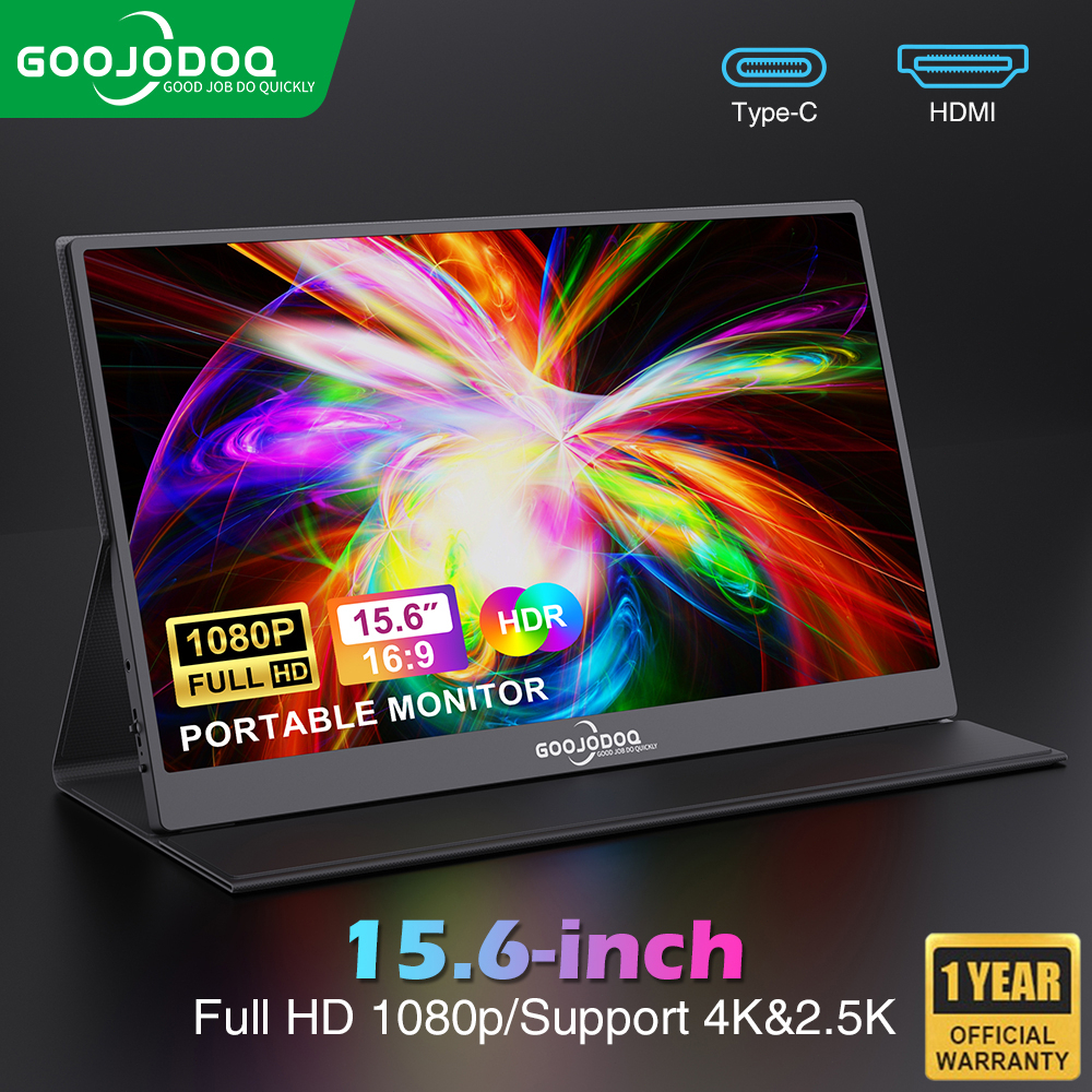 GOOJODOQ 1080P Display HDMI Full HD Portable Monitor | Shopee Malaysia
