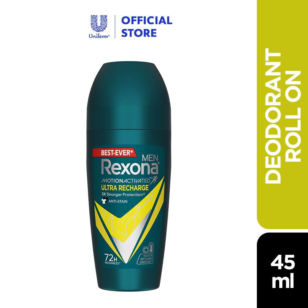 Rexona Men Roll On Deodorant Ultra Recharge (45ml) | Shopee Malaysia