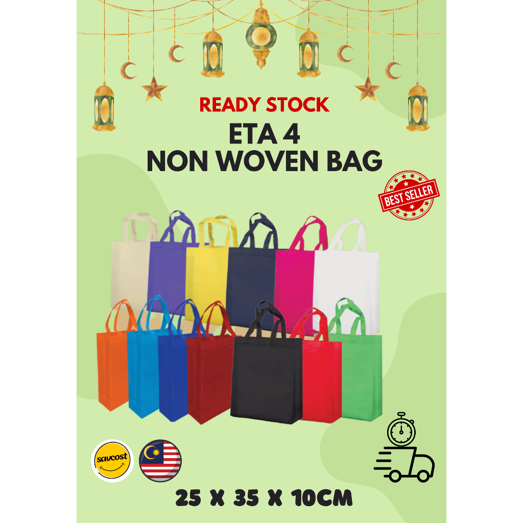 🔥CHEAPEST in SHOPEE🔥 A4 Non Woven Bag / Shopping Woven Bag / Gift Bag ...