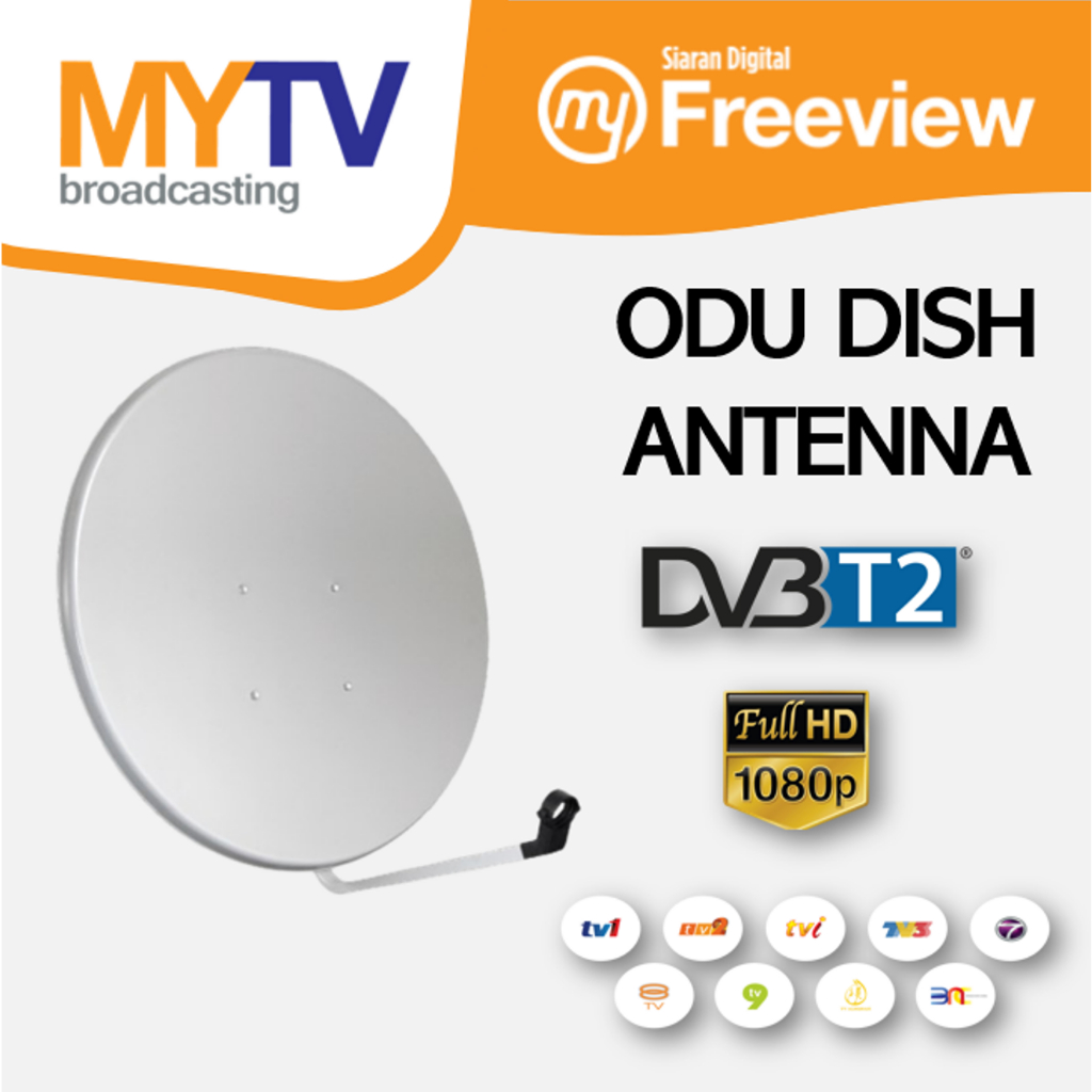MYTV ODU Dish Antenna Piring | MyTV Broadcasting MyFreeView Outdoor ...