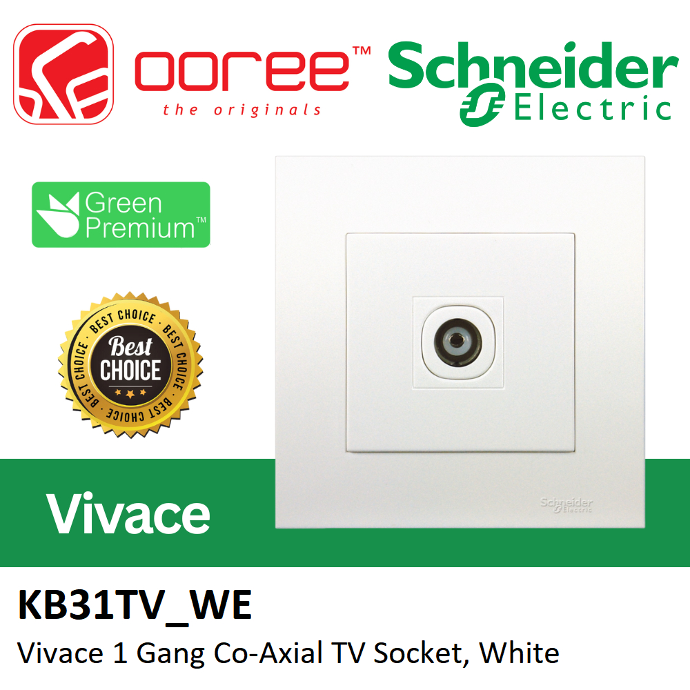 SCHNEIDER ELECTRIC VIVACE SERIES 250V 1 GANG / 10A / 20A / 13A / 15A ...
