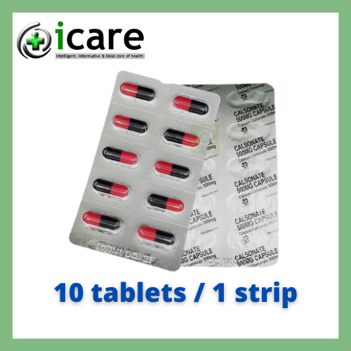 CCM CALCIUM CARBONATE (CALSONATE) CAPSULES 10'S / 1 STRIP ( EXP DATE ...